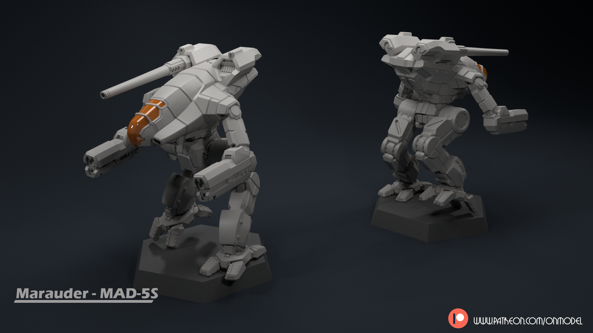 Marauder - MAD-52 Miniature Sculpt by Sentinel373 on DeviantArt