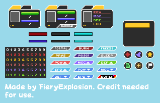 Custom Simplistic RPG Battle HUD by FieryExplosion on DeviantArt