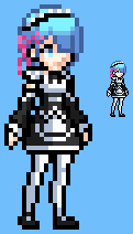 Re Zero Rem Sprite by LEANBOOX on DeviantArt