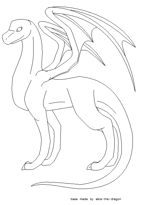 adult male dragon base by alice-the-dragon on DeviantArt