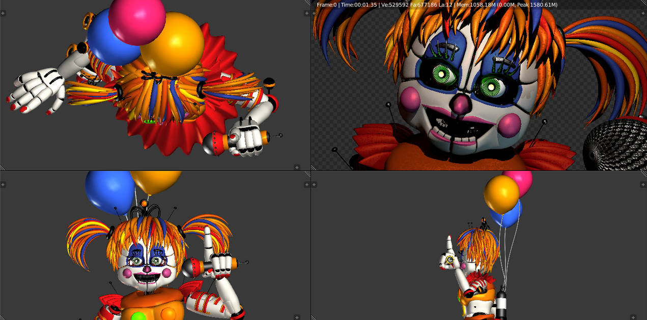 Unscrap Baby FullBody - [FNaF 6 FFPS] by ChuizaProductions on DeviantArt