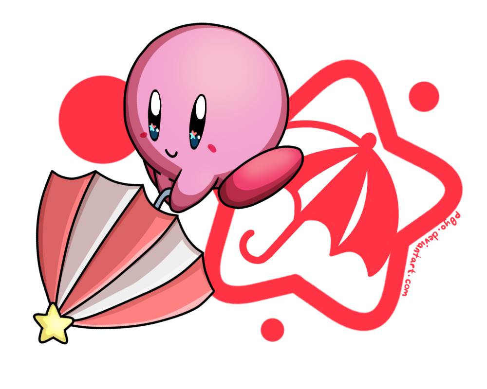 Parasol Kirby! by p0Yo on DeviantArt