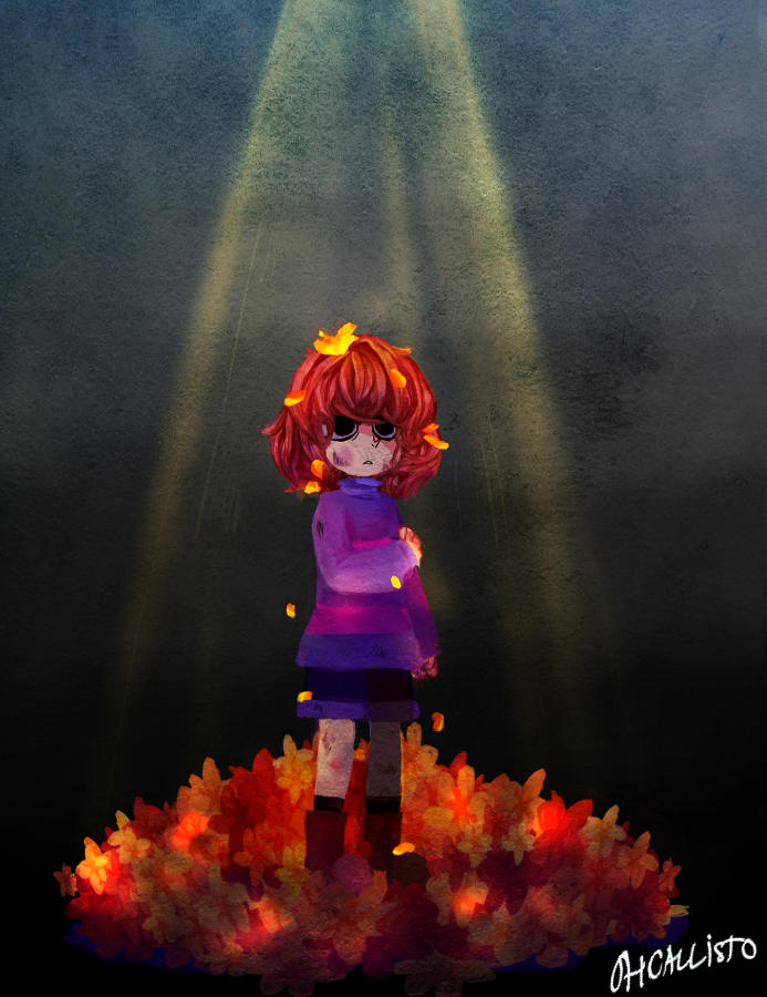 Starting fall [Frisk|Undertale] by OhCallisto on DeviantArt