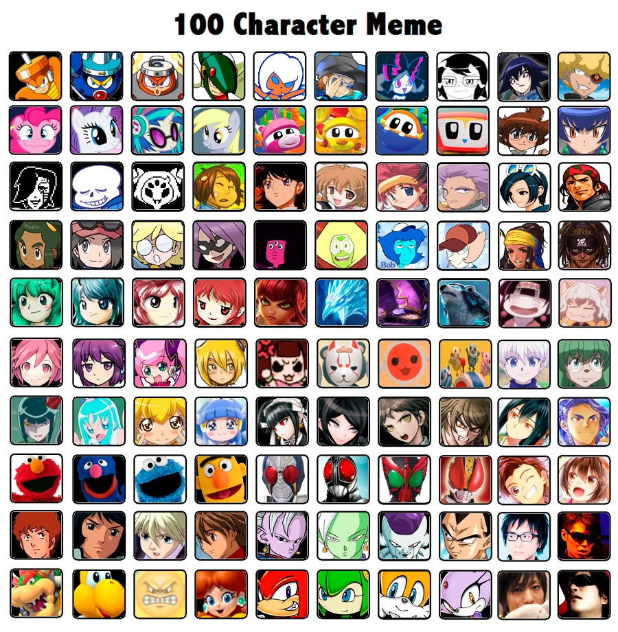 100 Characters by Carol-aredesu on DeviantArt