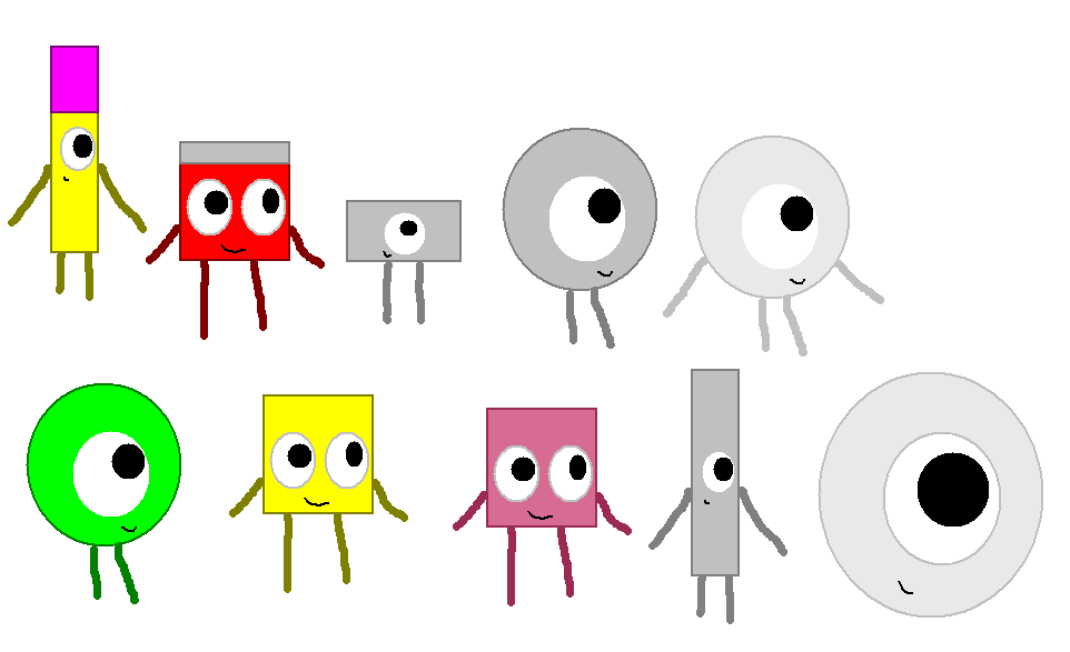 BFDI characters part 2 by DigitAmberGold on DeviantArt
