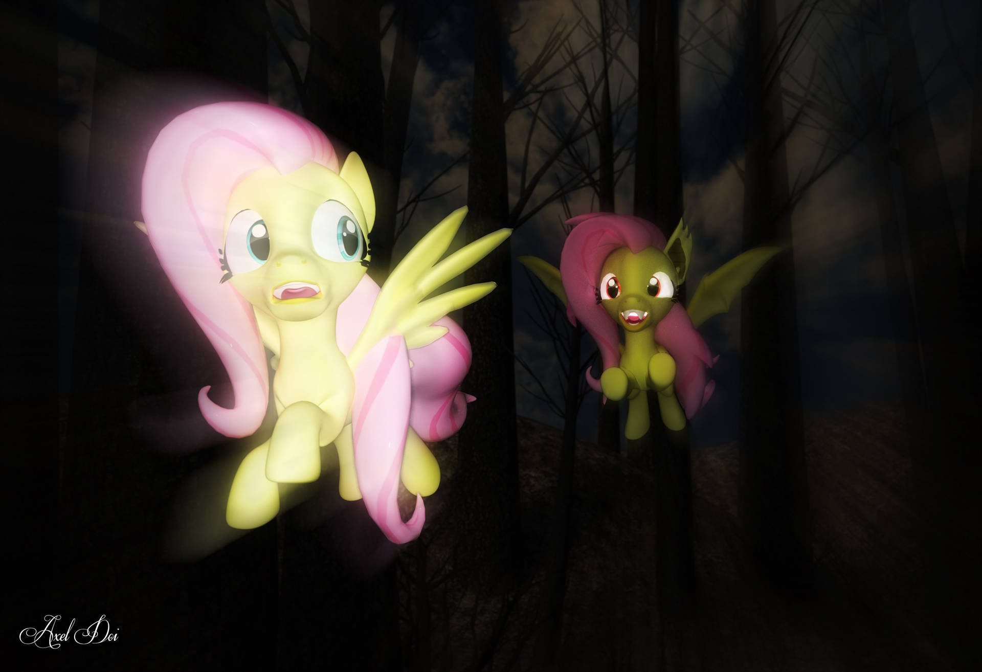 Fluttershy and Flutterbat: Become as One by Axel-Doi on DeviantArt