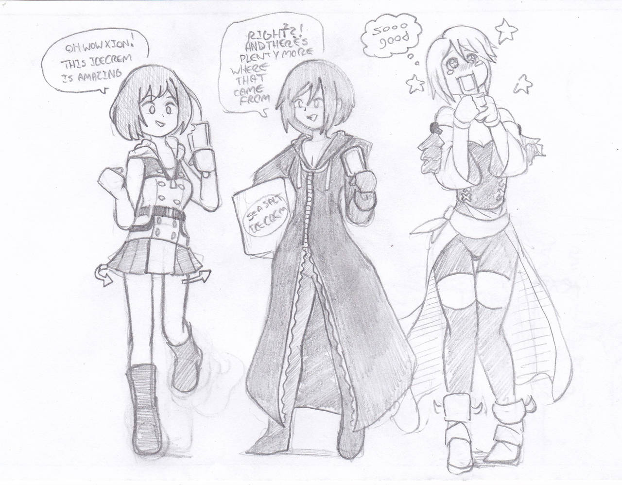 Kairi Xion And Aqua 12 By Magicstraw On Deviantart