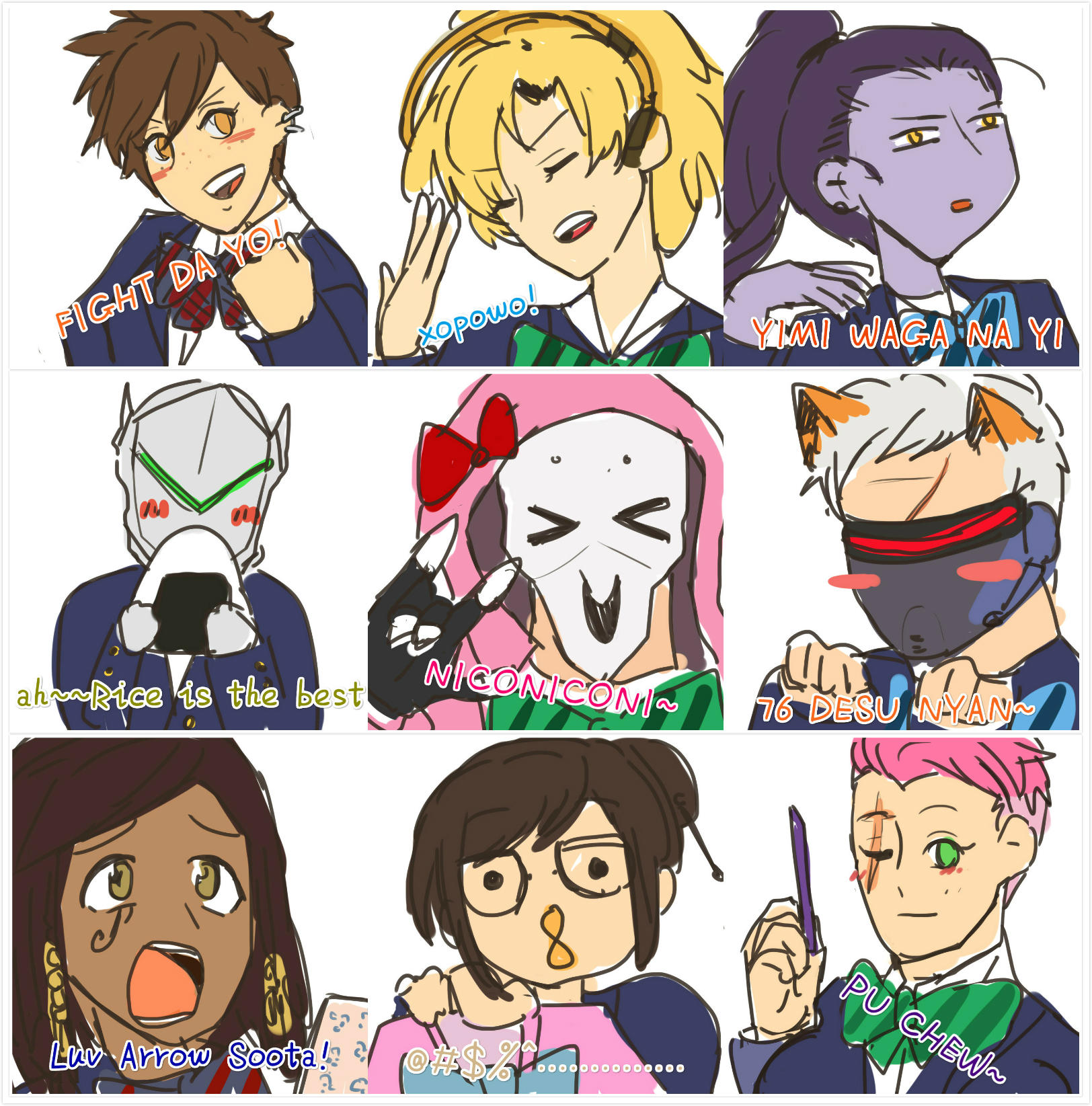 Lovelive/Overwatch Crossover by BJMAKI on DeviantArt