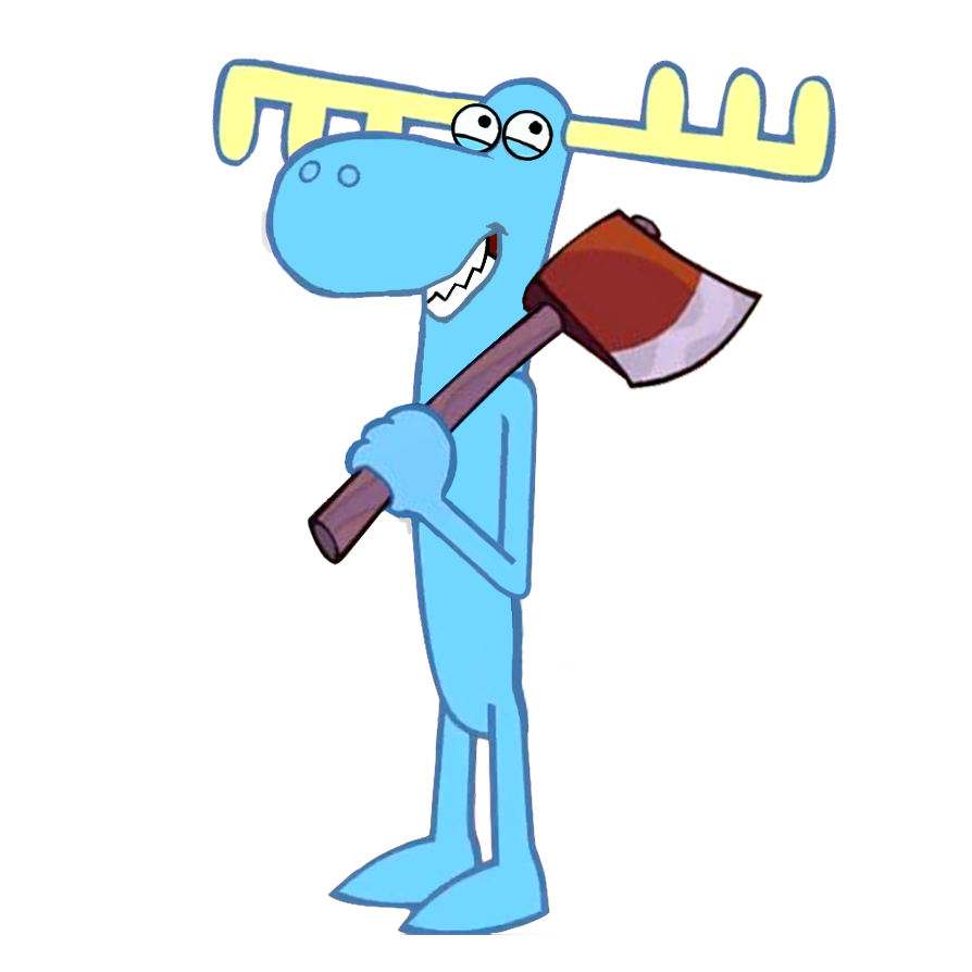 Happy Tree Friends Lumpy the moose with an axe. by krleboa on DeviantArt