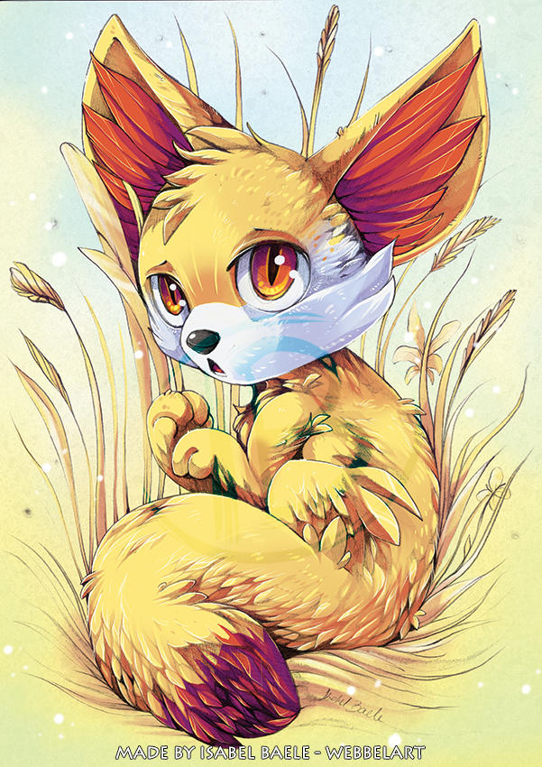 Pokemon: Fennekin by tikopets on DeviantArt