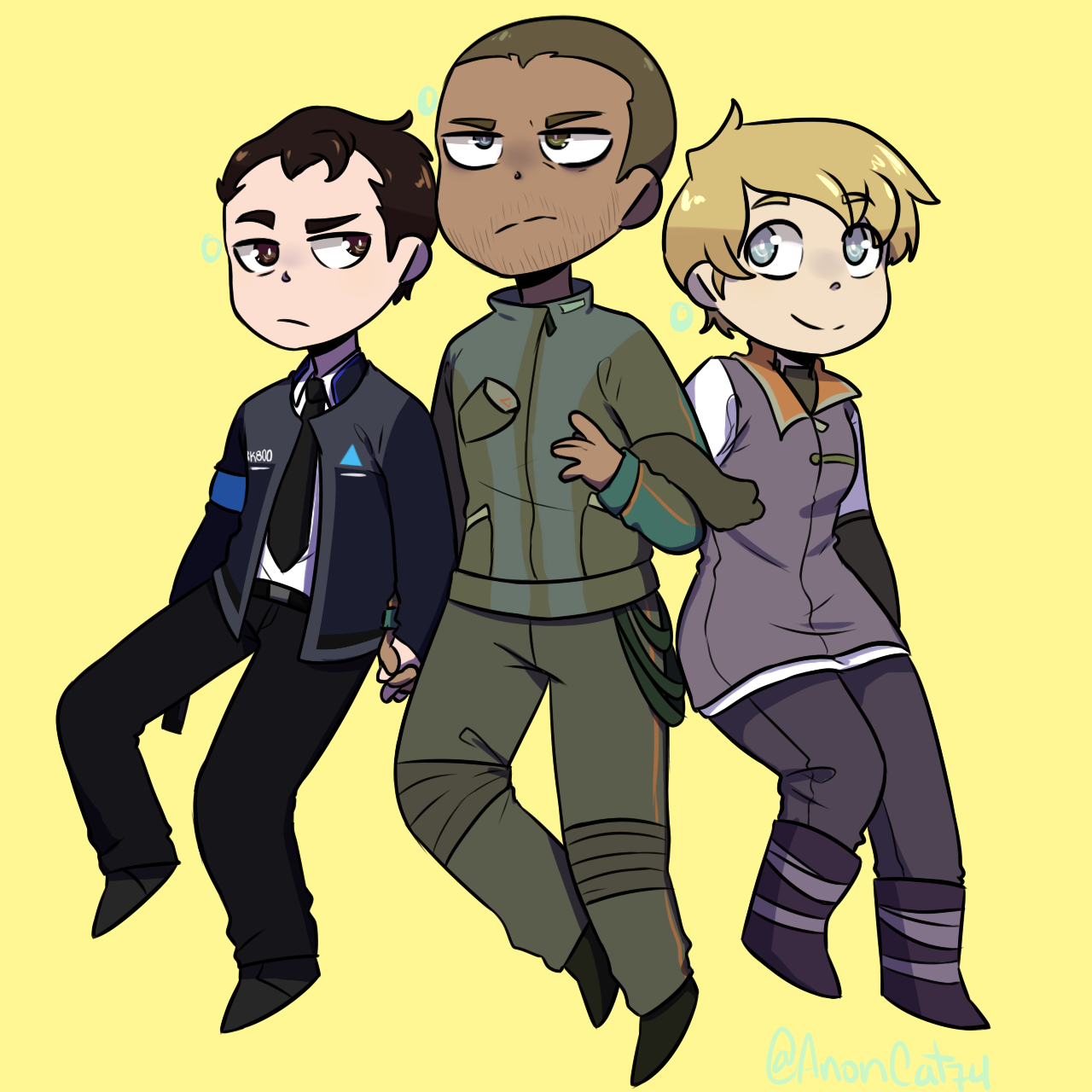 Connor - Markus - Kara (Detroit: Become Human) by AnonCat74 on DeviantArt