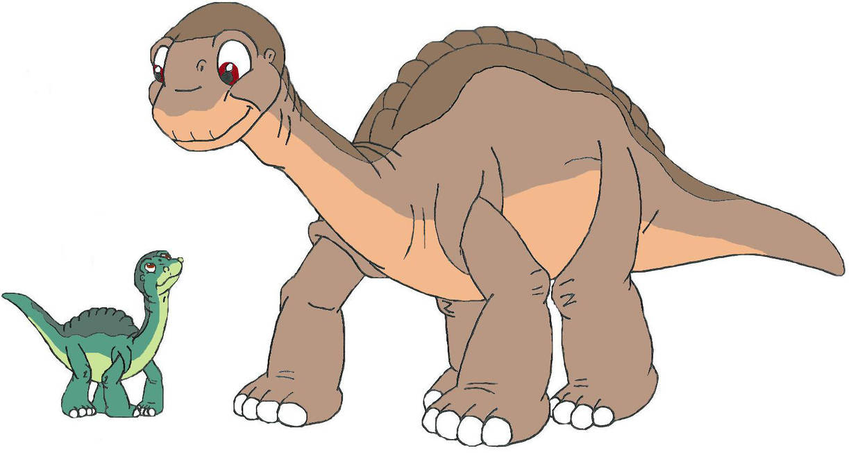 Littlefoot and Skitter by MCsaurus on DeviantArt