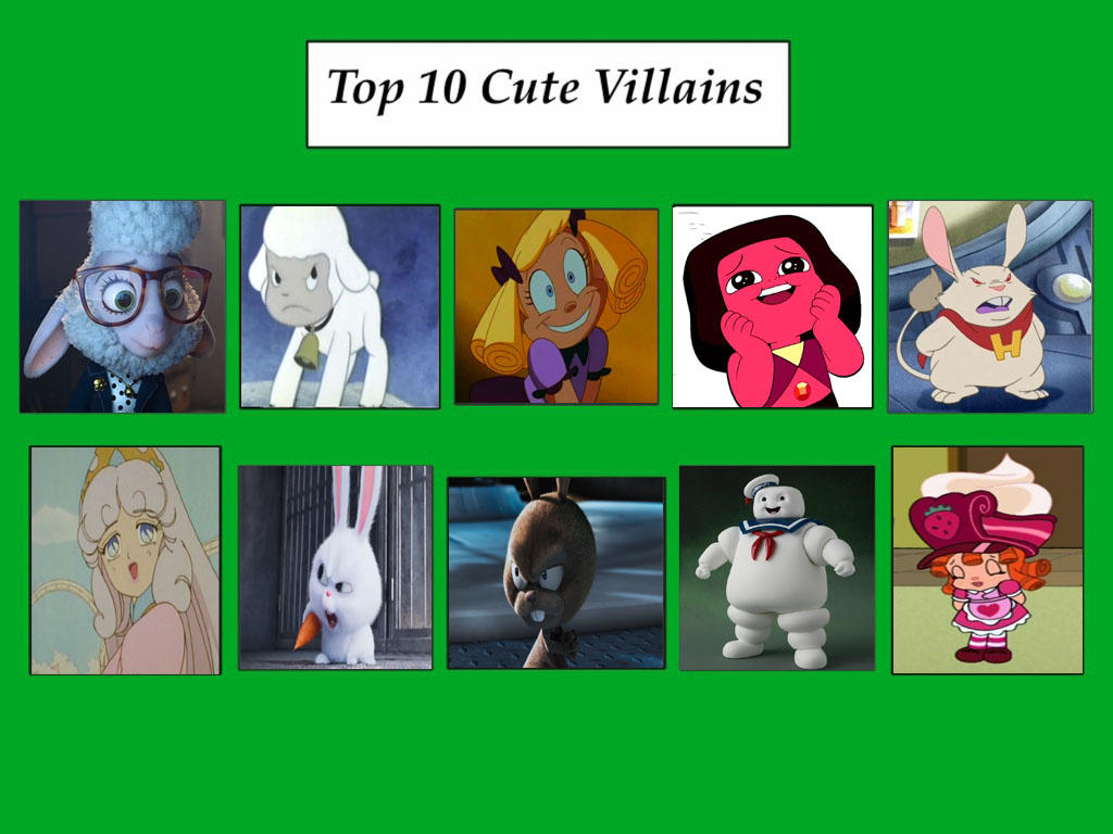 Top 10 Cute Villains by Disneycow82 on DeviantArt