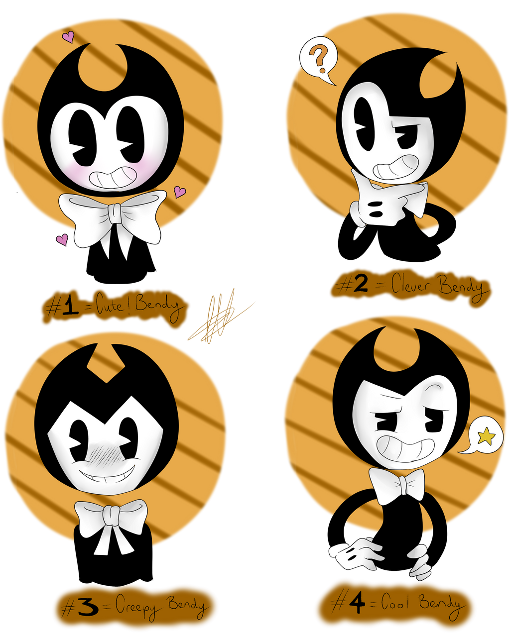 Bendy with different types and styles by WaterFox-Studios on DeviantArt