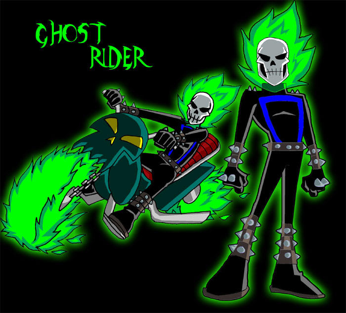 GhostRider-Danny Phantom style by theRedDeath888 on DeviantArt