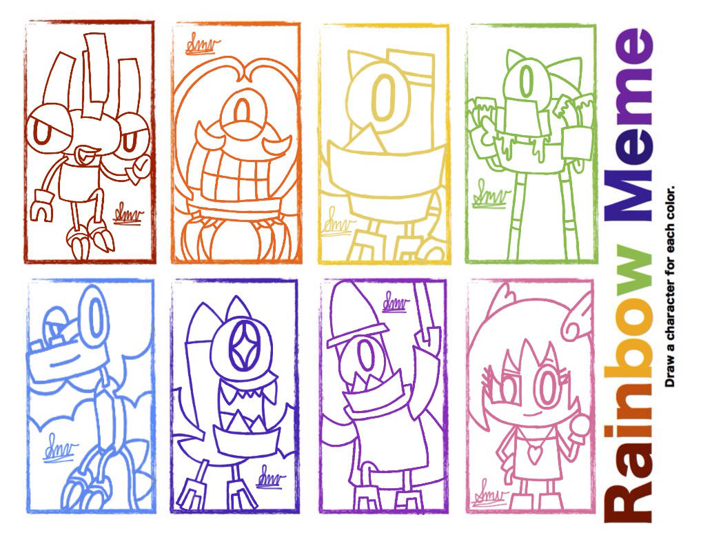 ''Mixels Rainbow Meme'' by DreamMoonMaker on DeviantArt