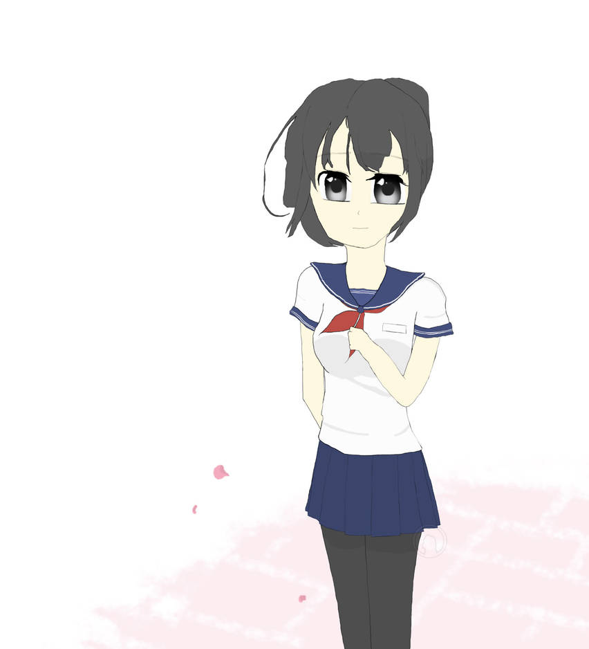 Ayano Aishi Fullbody Portrait - Yandere Sim Fanart by robskind on ...