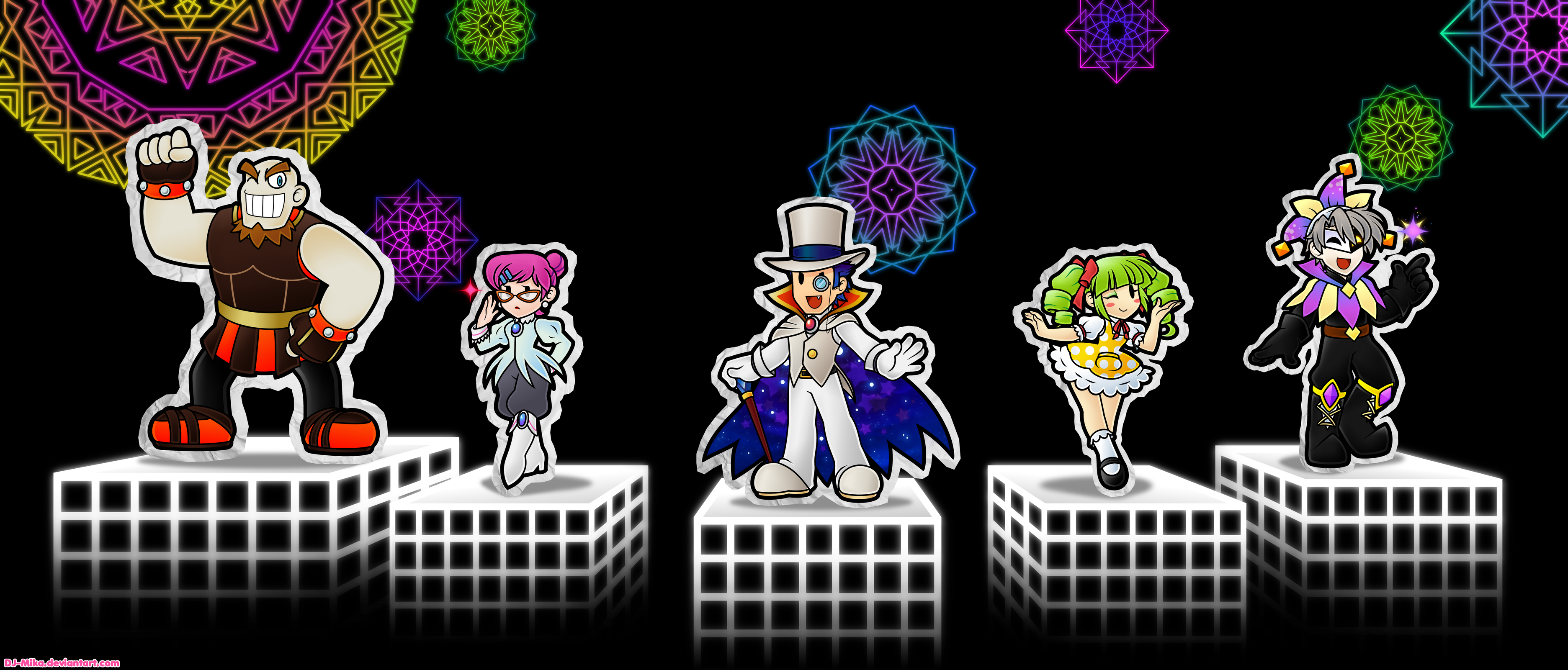 Count Bleck and his Paper Minions by DJ-Mika on DeviantArt