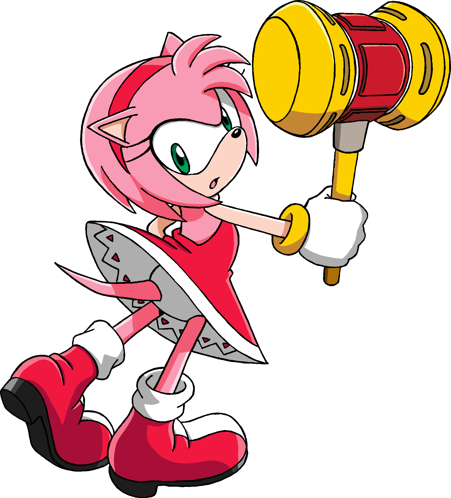 Amy Glance Behind w/Hammer by cheril59 on DeviantArt