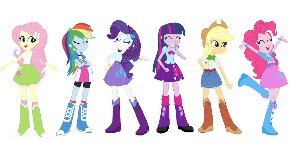 Mane 6 Equestria Girls by AnneMovies on DeviantArt