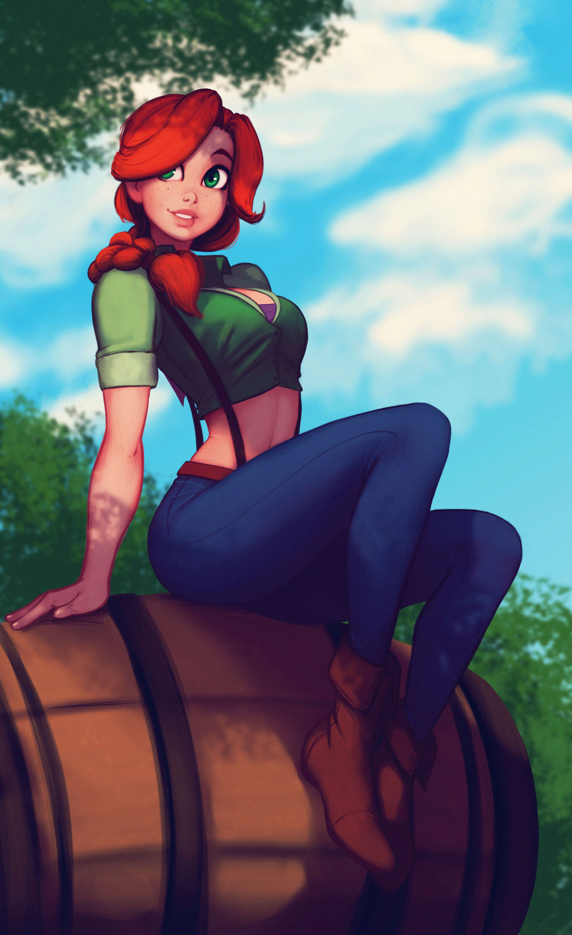 Beautiful Leah artwork done by Raichiyo33 : r/StardewValley