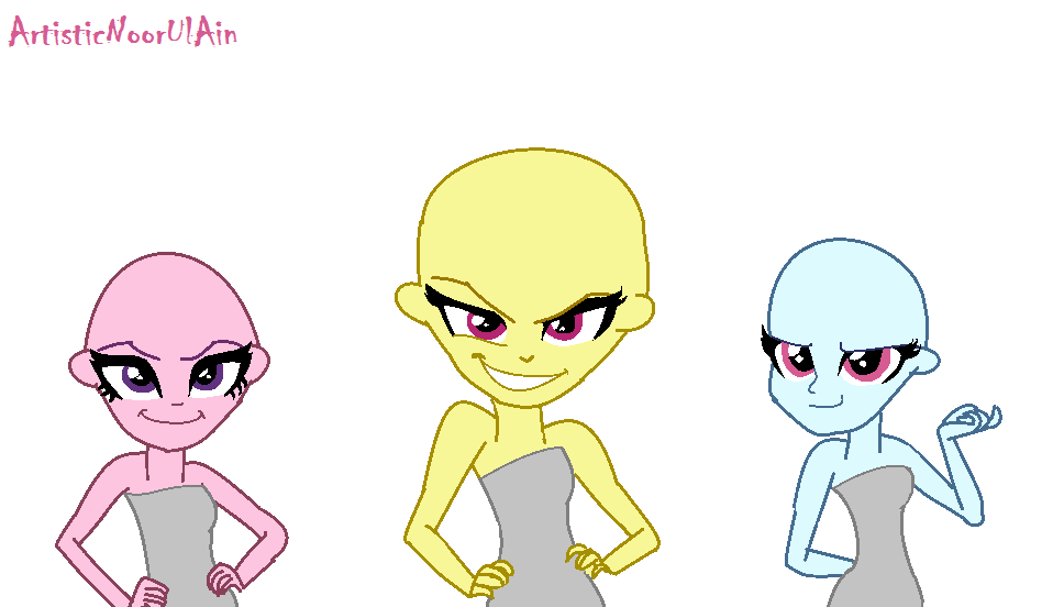 My LIittle Pony Dazzlings Base by ArtisticNoorUlAin on DeviantArt