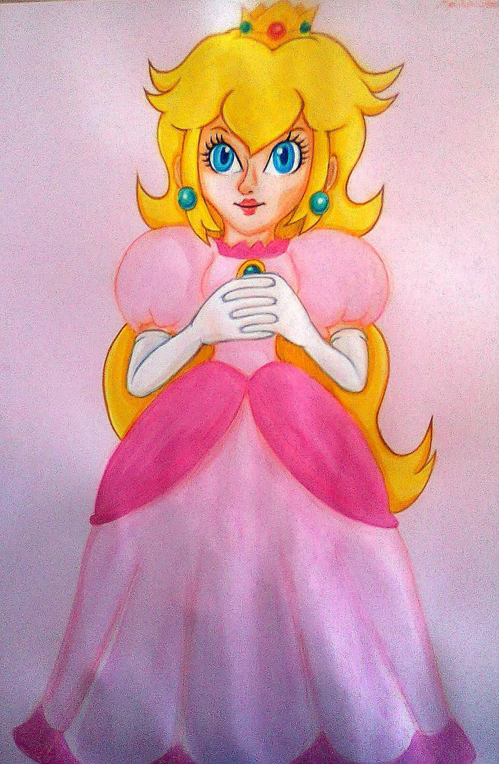 Re-draw- Princess Peach by Mel-Sky on DeviantArt
