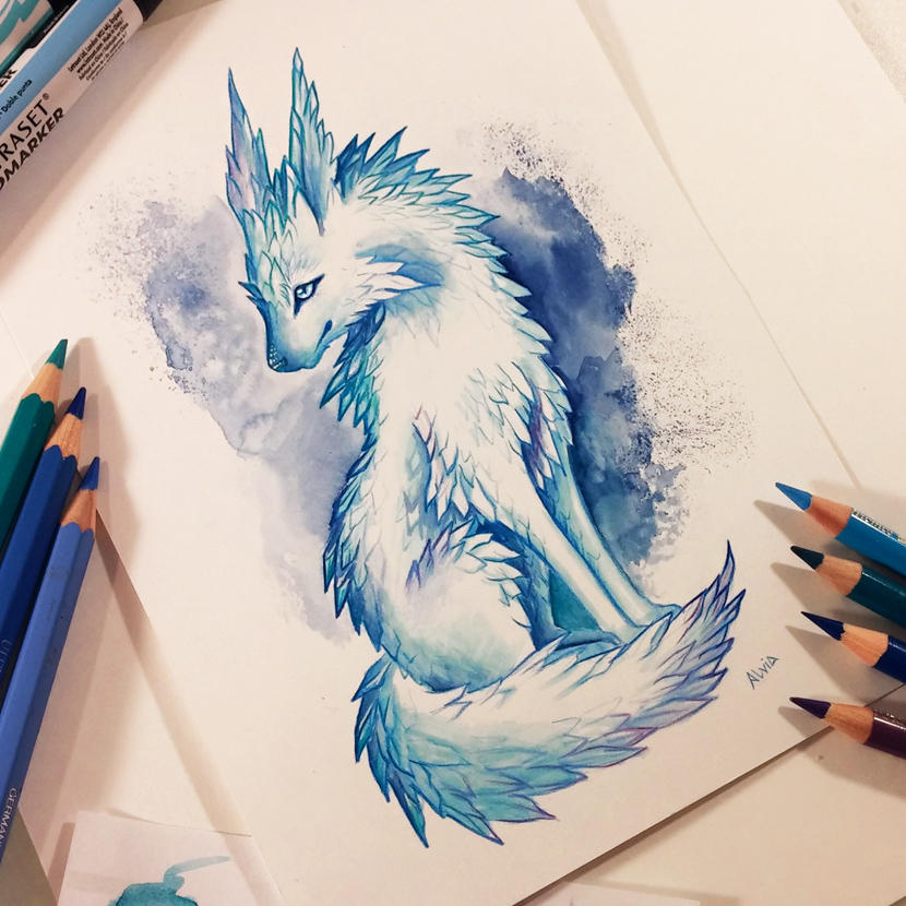 Crystal fox by AlviaAlcedo on DeviantArt
