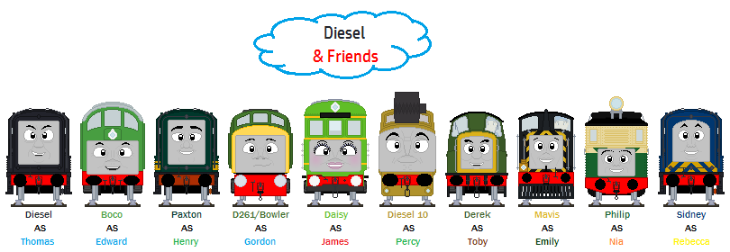 Diesel And Friends - Spinoff by twinkletoes-97 on DeviantArt