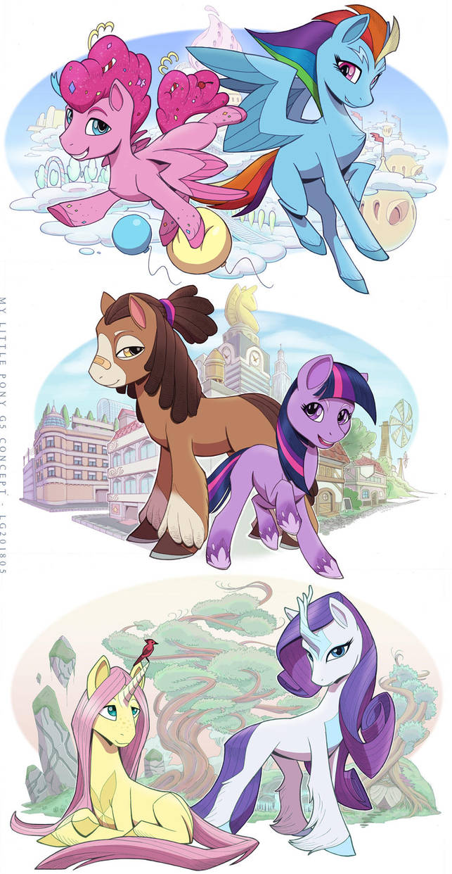 Mane6 G5 concepts by lgliang on DeviantArt