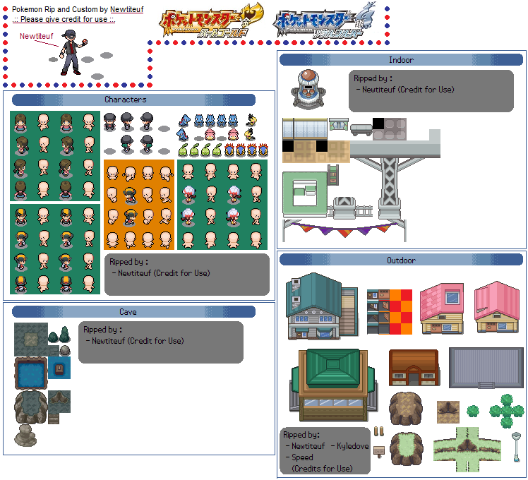 Pokemon HG-SS Tiles by Newtiteuf on DeviantArt