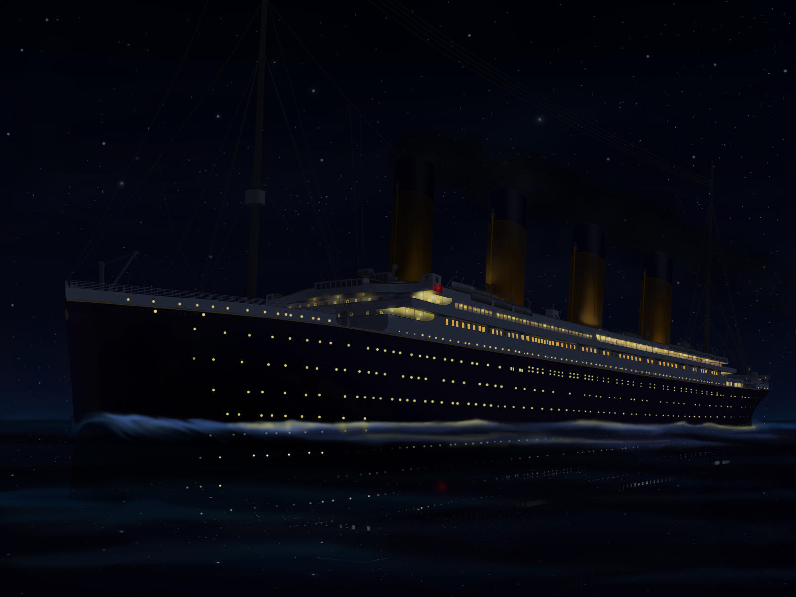 Titanic sailed at night by Danielpandu on DeviantArt