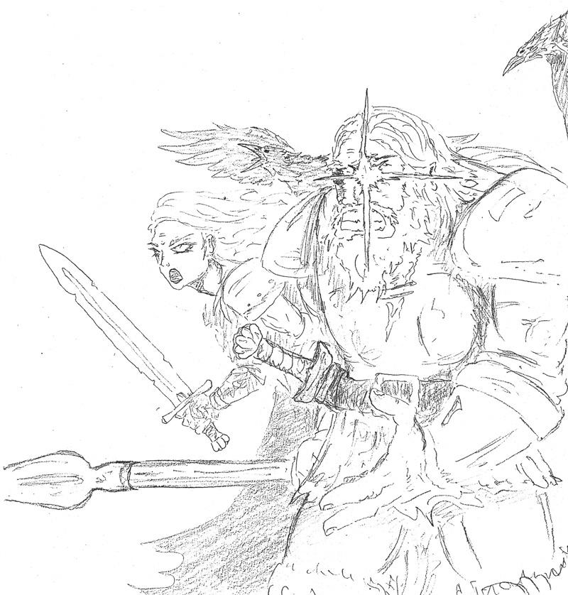 Ragnarok sketch 2 by gasolinedragon on DeviantArt