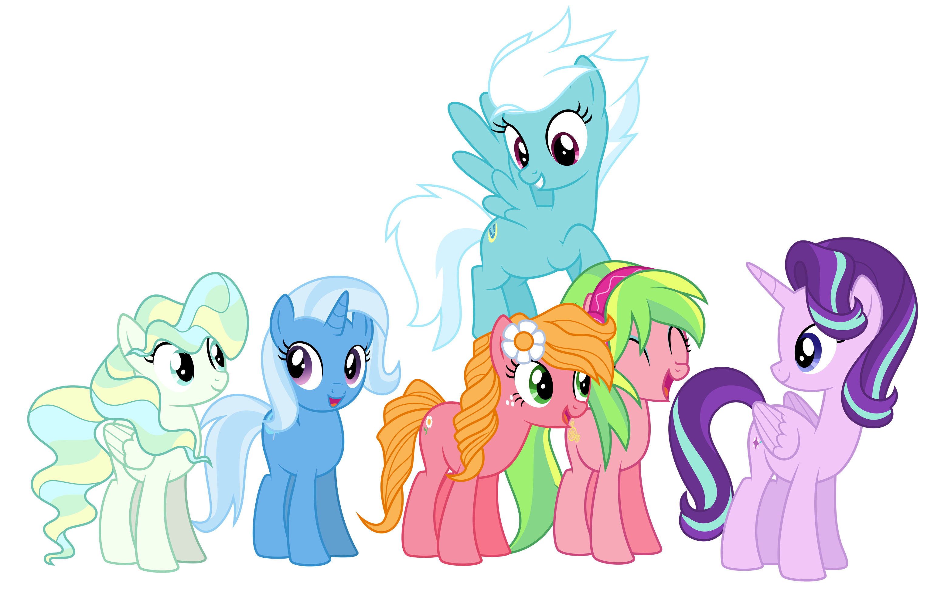 MLP AU - Glimmerverse Main Characters by BubblestormX on DeviantArt