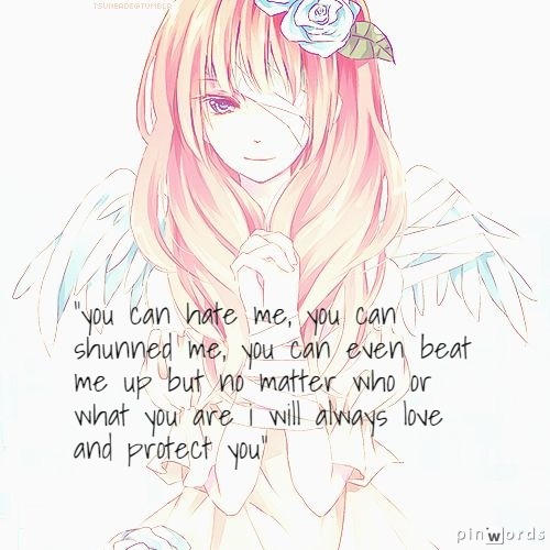 Anime Protect Quote by nycgirls100 on DeviantArt