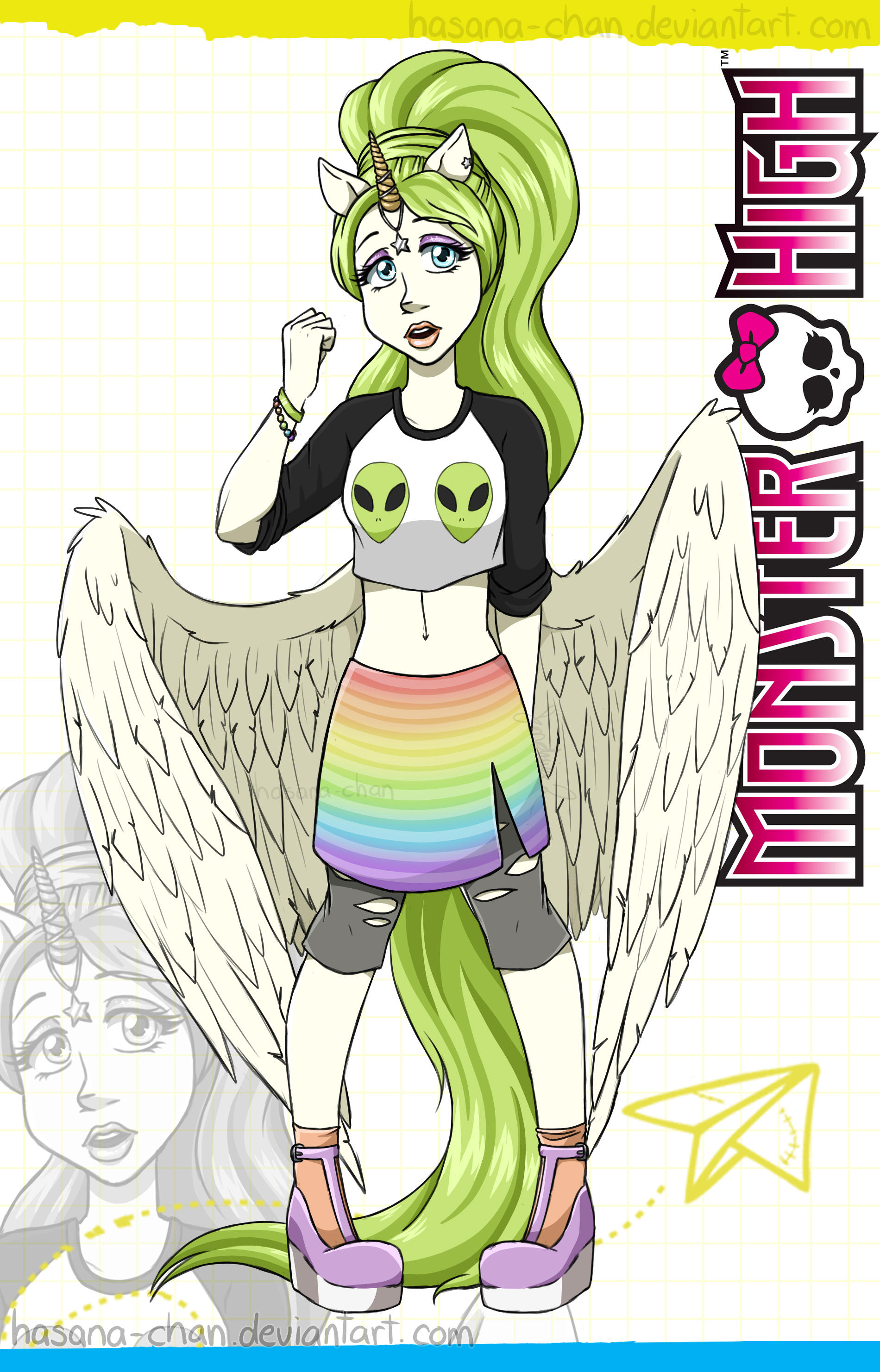 Monster High OC: Chloe Pegasus by Hasana-chan on DeviantArt