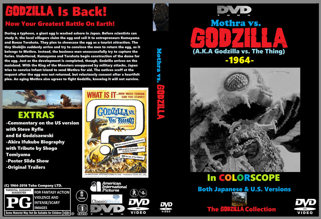 Mothra Vs Godzilla Dvd