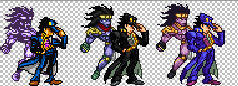Jotaro Kujo And Star Platinum Sprite by DjProhawk on DeviantArt