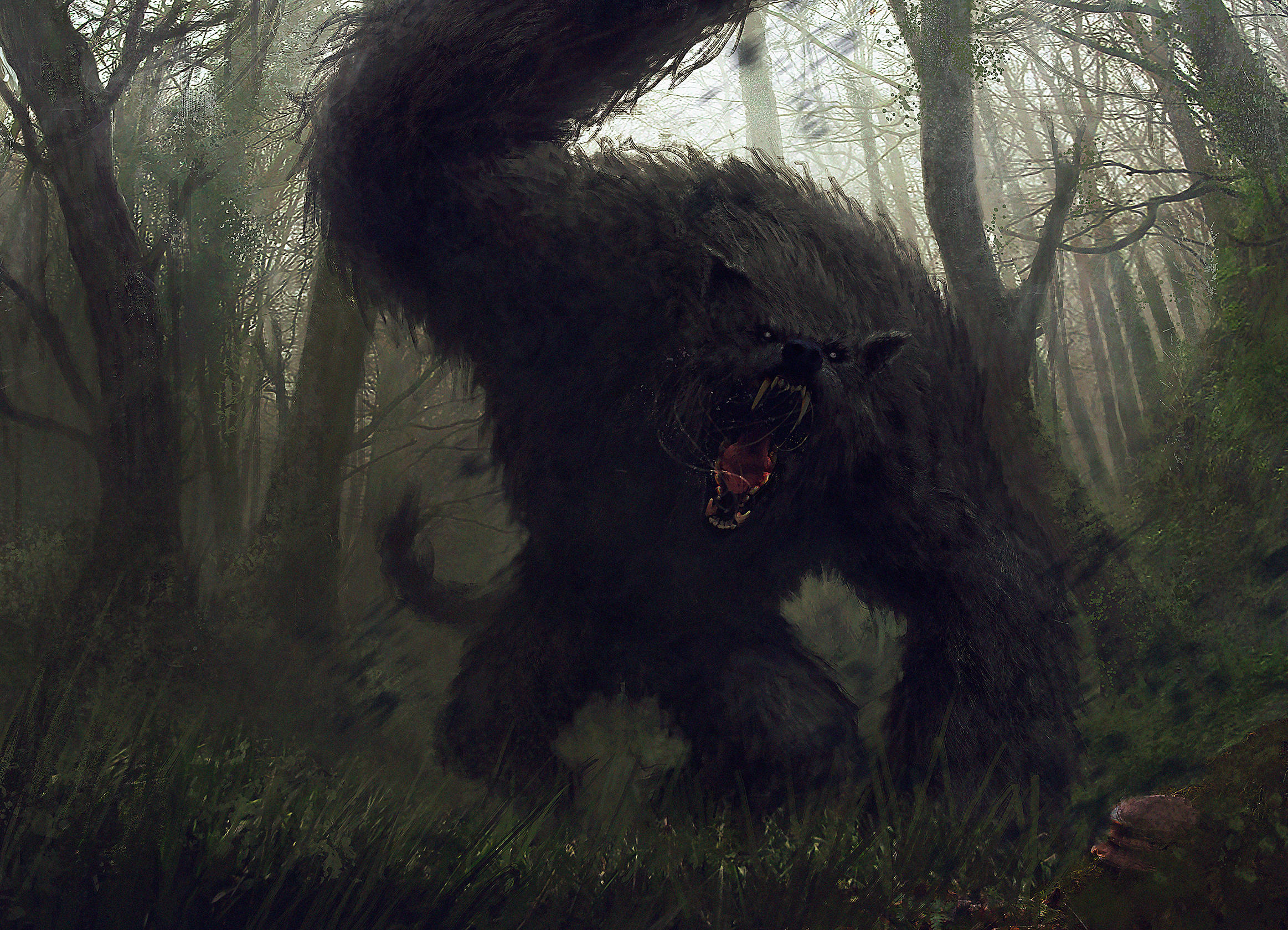 Werewolf by Armiche Lora Sánchez (Nahelus) : r/ImaginaryWerewolves