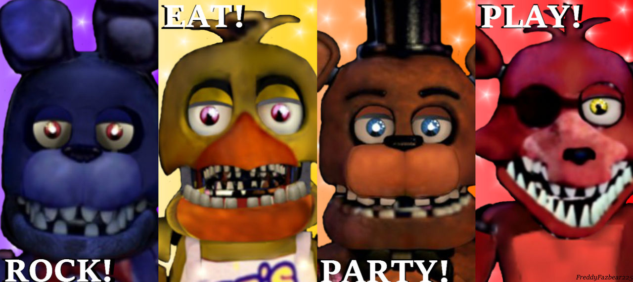 Freddy 'N Friends - Standard Poster by SarahDeFroggo225 on DeviantArt