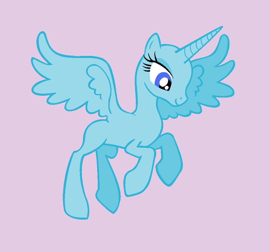 Alicorn in Flight Base by Rain-Approves on DeviantArt