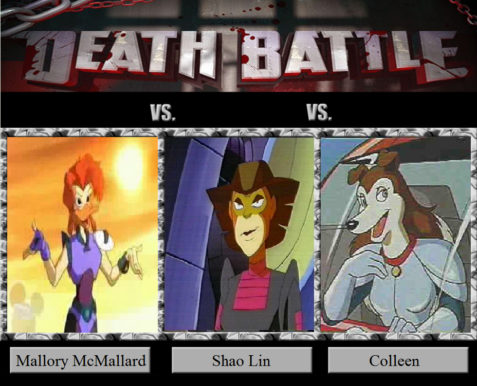 Mallory McMallard vs. Shao Lin vs. Colleen by JasonPictures on DeviantArt