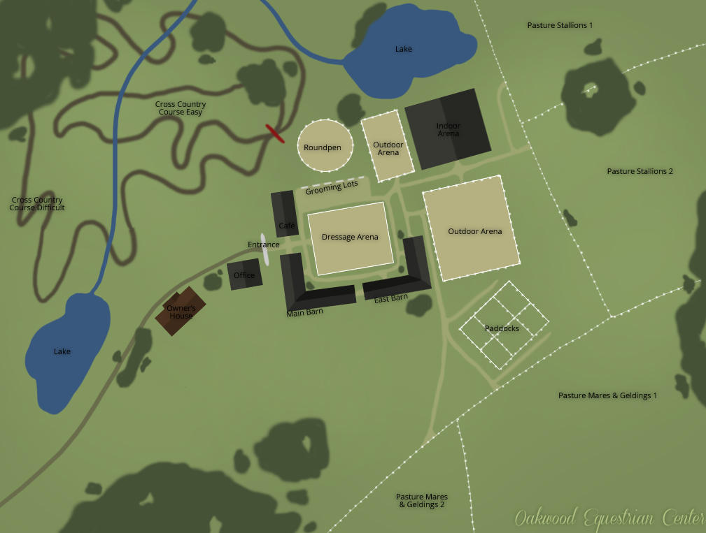 Oakwood Equestrian Center: Stable Map by OakwoodEquestrians on DeviantArt