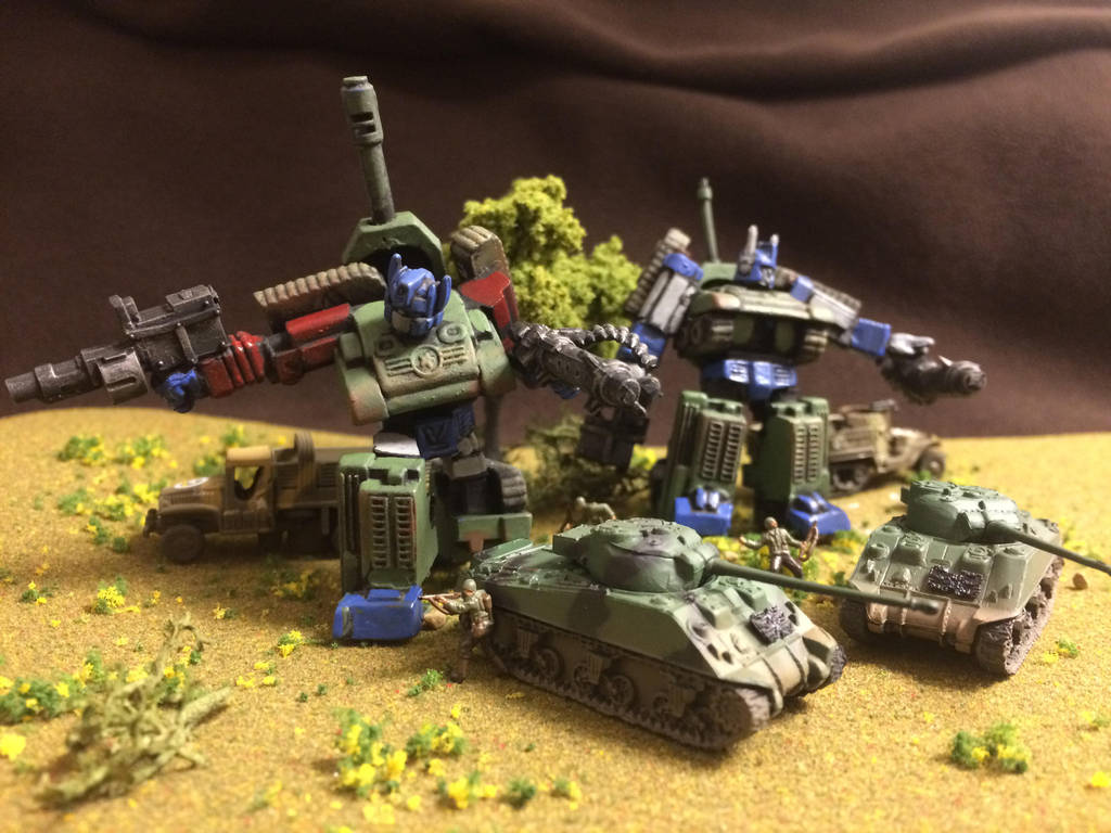 Transformers World War 2 miniature diorama by Prowlcop on DeviantArt