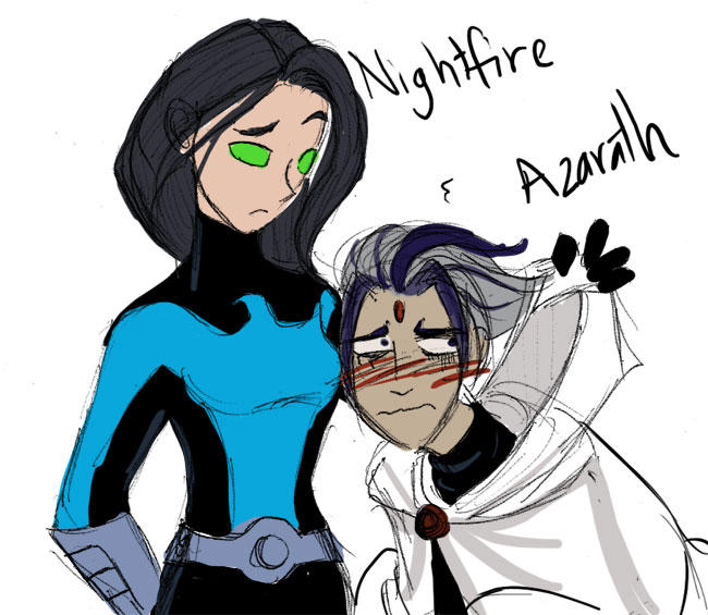 Nightfire and Azarath: Heart by carrinth on DeviantArt