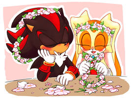 Shadow loves Cream's soft ears :3 by F1Cheese on DeviantArt