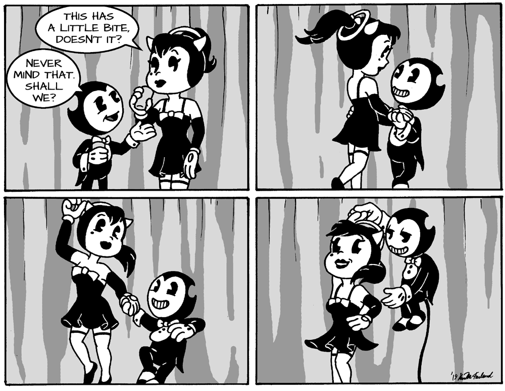 Bendy and Alice Angel in: Get A Life 9 by Negaduck9 on DeviantArt