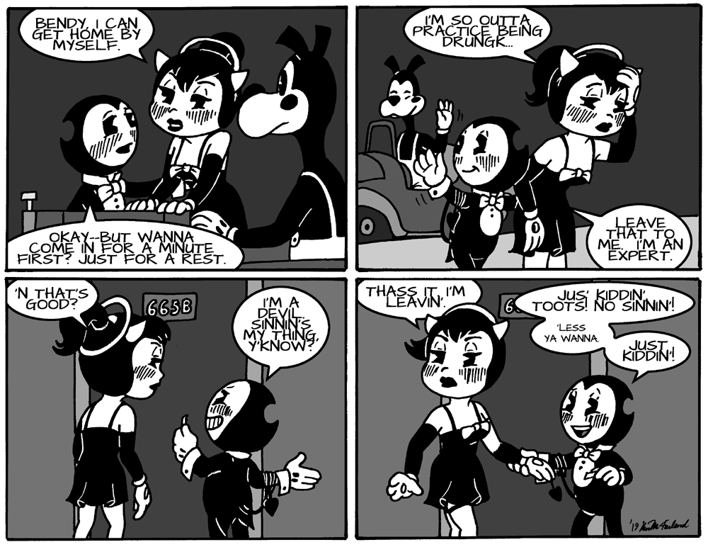 Bendy and Alice Angel in: Get A Life 17 by Negaduck9 on DeviantArt