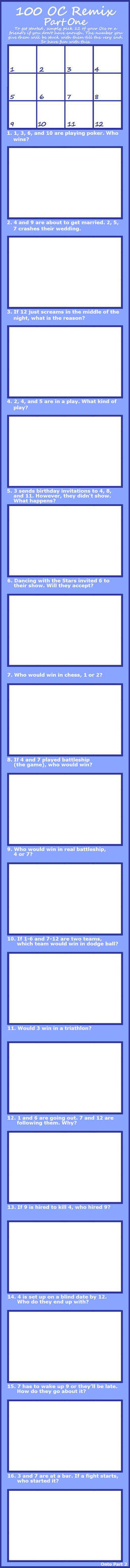 100-OC-REMIX Challenge Pt1 by Anasatcia on DeviantArt