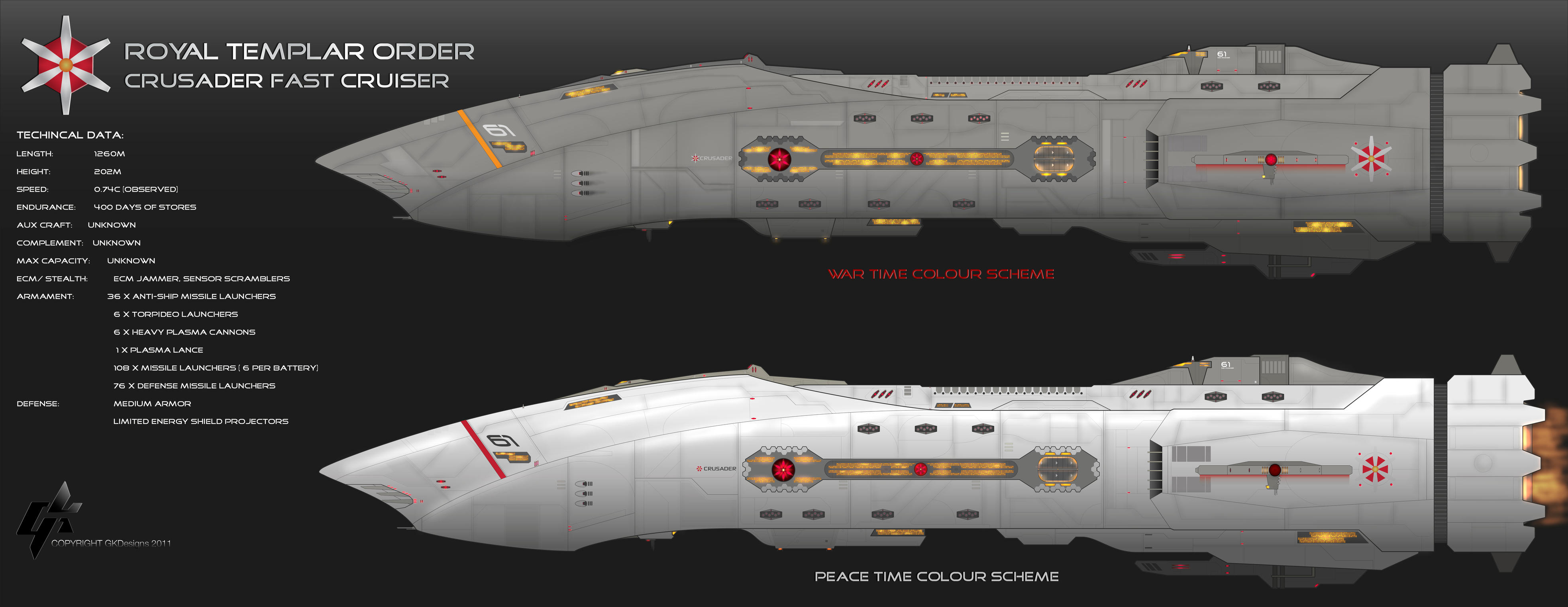 Crusader Class Cruiser by Galen82 on DeviantArt